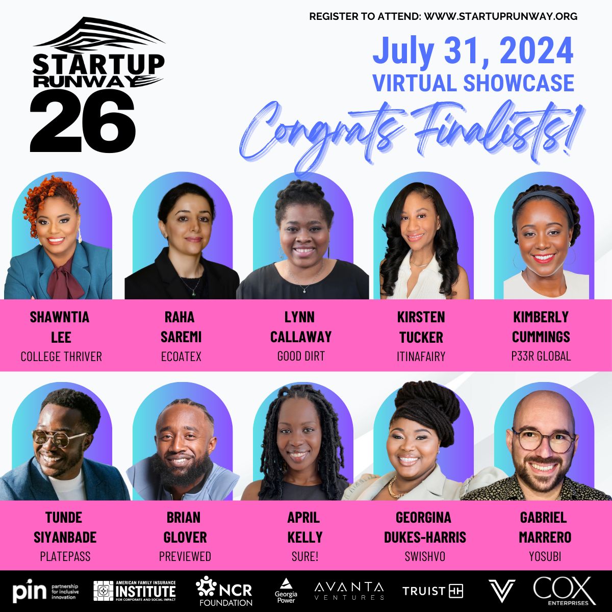 26th Startup Runway Showcase (Virtual) - Startup Runway Runway